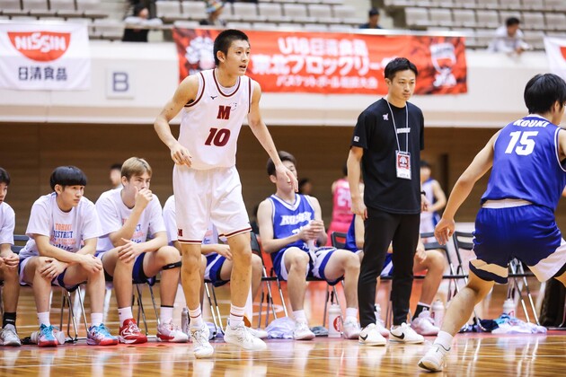 U18日清食品 東北ブロックリーグ2024 男子 大会レポート 瀧豊多「3年生の頑張りがチームを支えていく」仙台大学附属明成（宮城県） - スポーツナビ