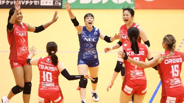 【バレー/Vリーグ】V1男子・世界3位にVリーグ昨季王者WD名古屋が勝利。V1女子・昨季決勝カードはNECが制す - スポーツナビ