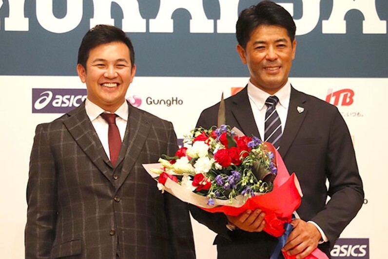 トップチームの稲葉篤紀監督が退任会見 感謝の涙と笑顔で4年間を トップチームの稲葉篤紀監督が退任会見 感謝の涙と笑顔で4年間を