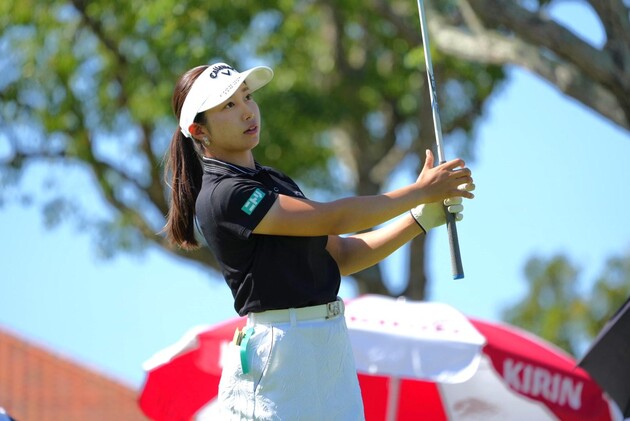 桑山紗月 自己ベスト63で首位スタート - スポーツナビ