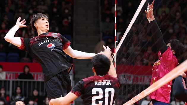 【バレー/Vリーグ】V1男子・サントリーがフルセットで2連勝。V1女子・JTがNECに勝利し、ファイナルステージ出場を決めた - スポーツナビ